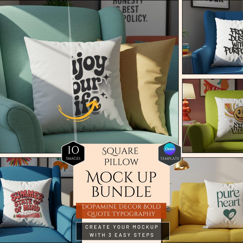Typography Pillow - Etsy