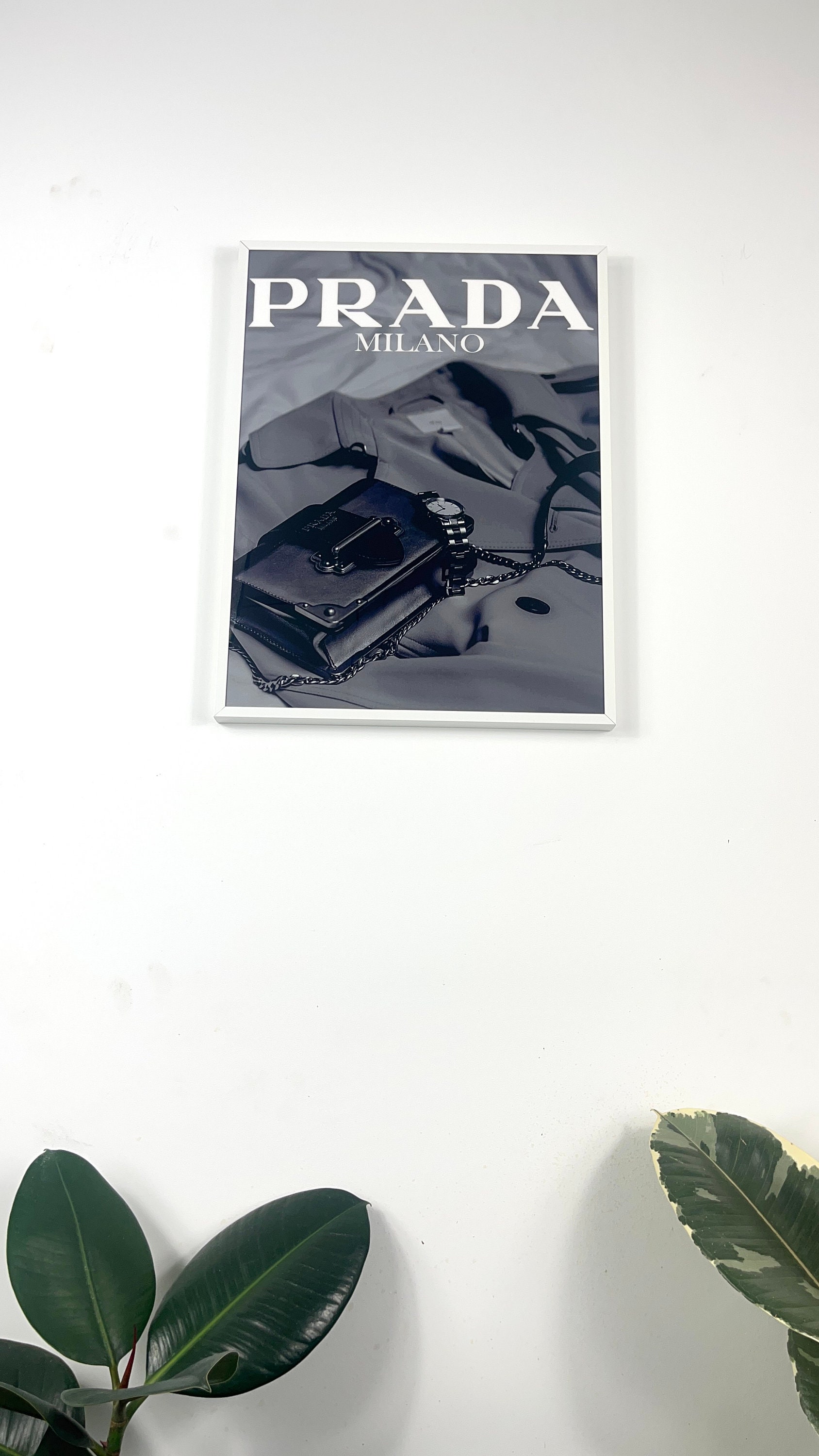 Prada Milano Wall Art Décor Frame White - Etsy