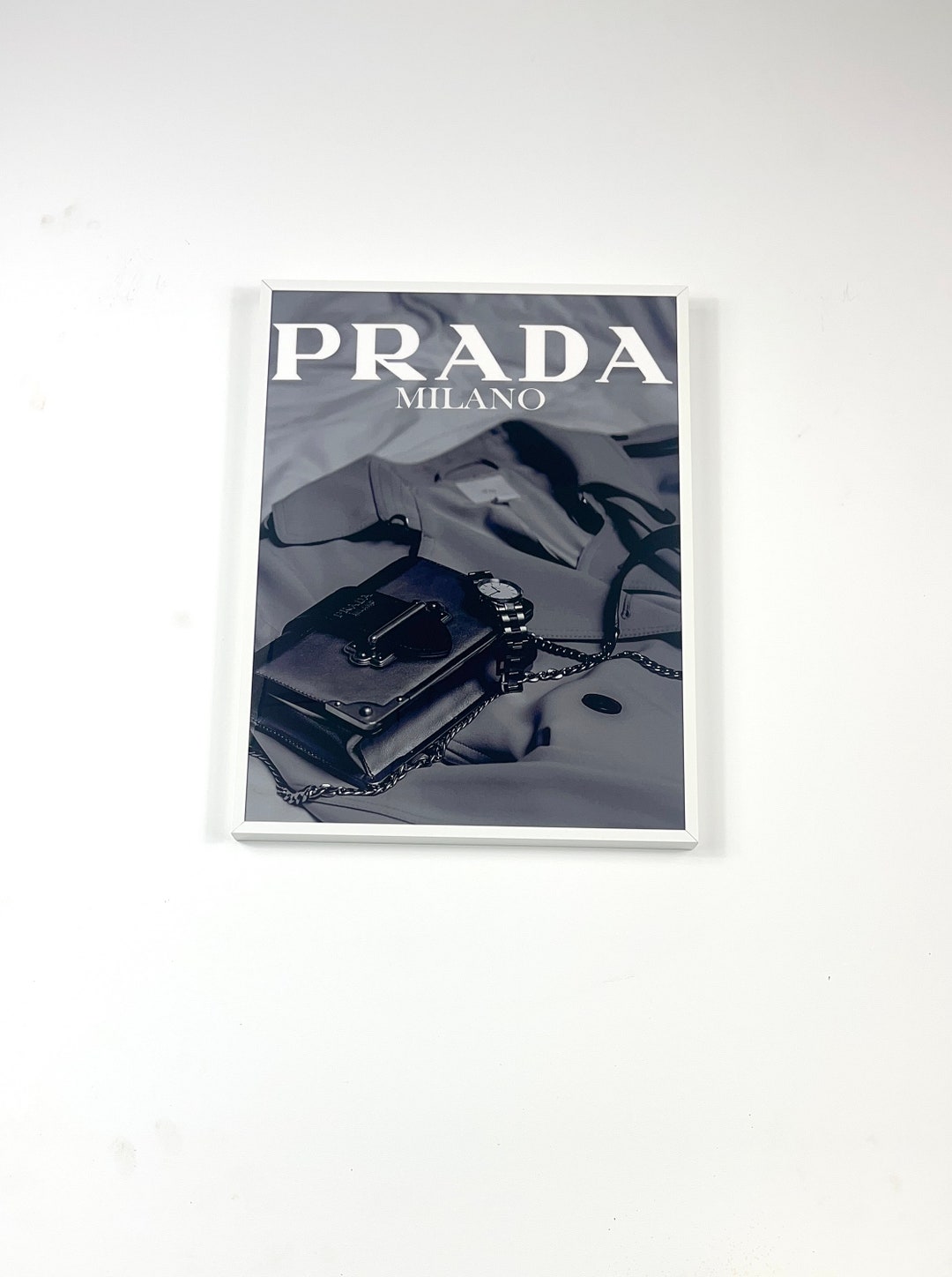 Prada Milano Wall Art Décor Frame White - Etsy