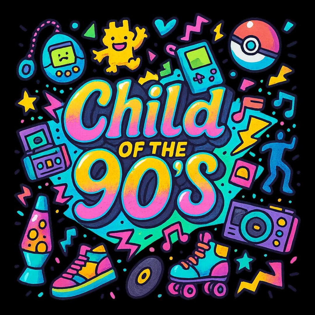 Child of the 90’s - Throwback Digital Download, Printable Wall Art ...