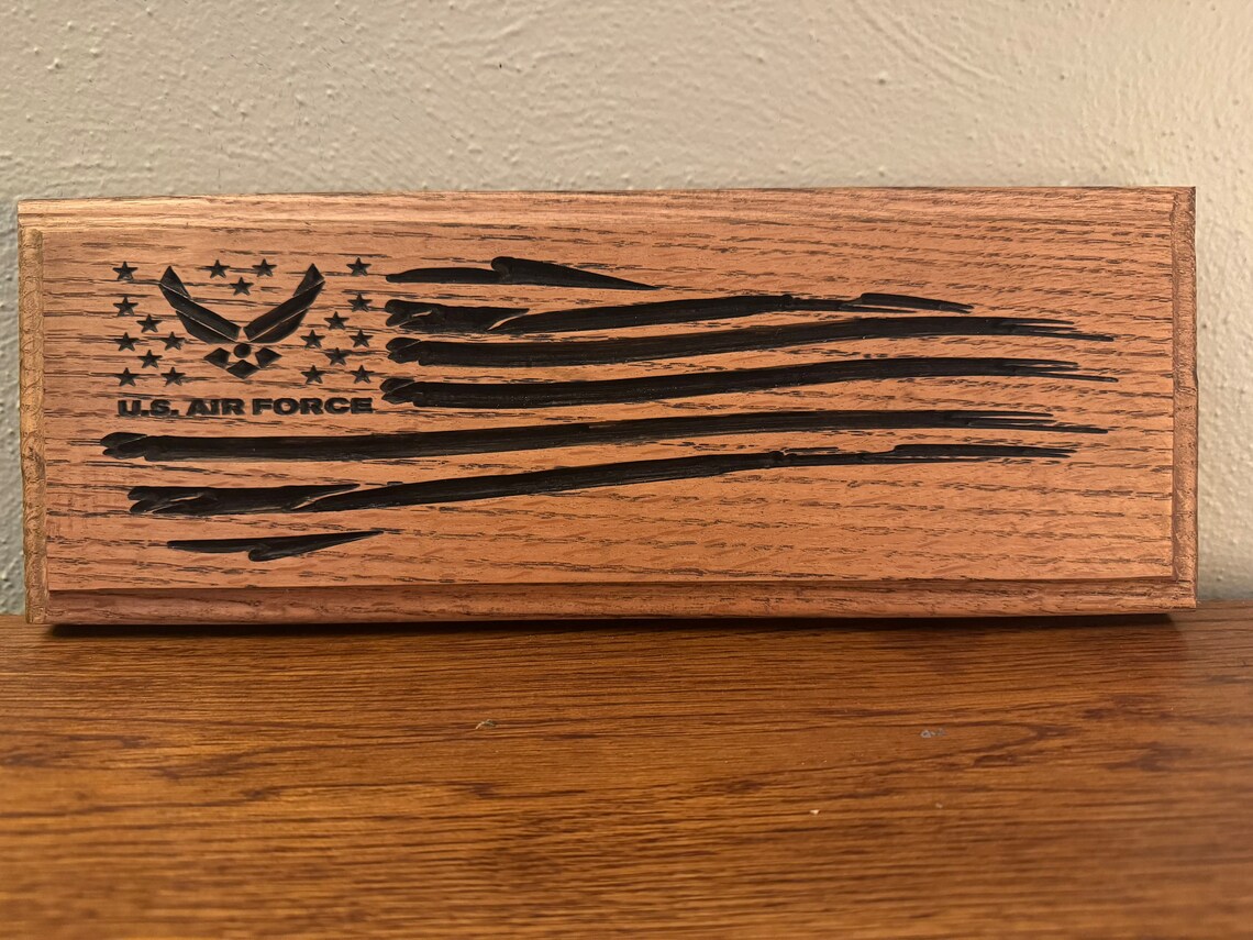 United States Air Force Carved Flag Sign - Etsy