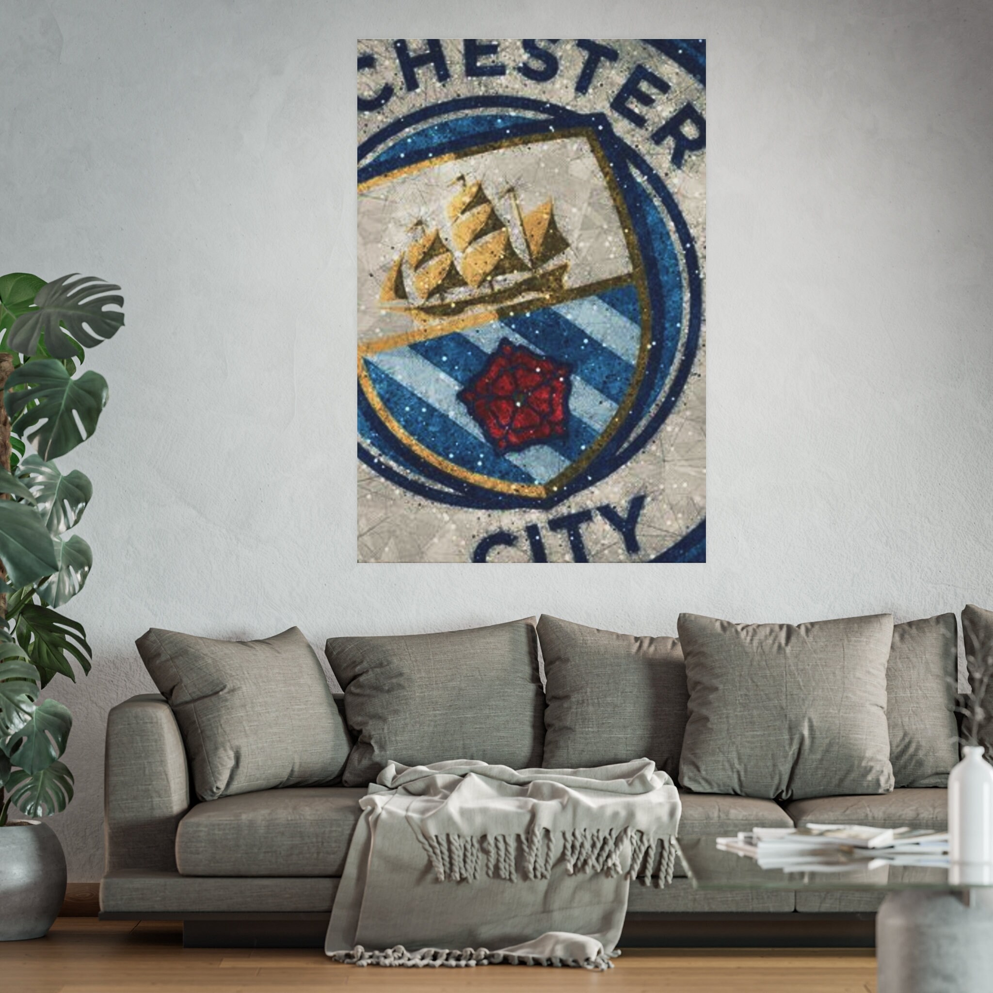 Manchester Poster, Footballer Posters, Valentine Gift , Aesthetic ...