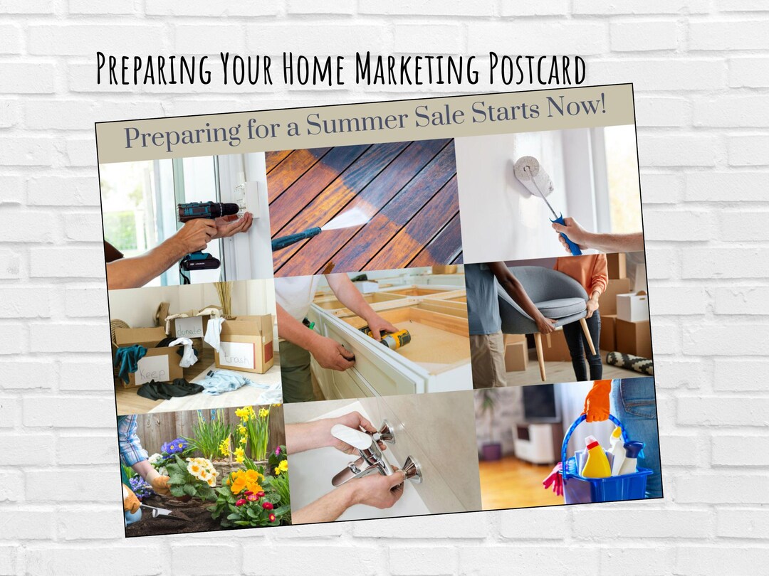 Prepare Your Home for Summer Sales Real Estate Marketing Postcard - Etsy