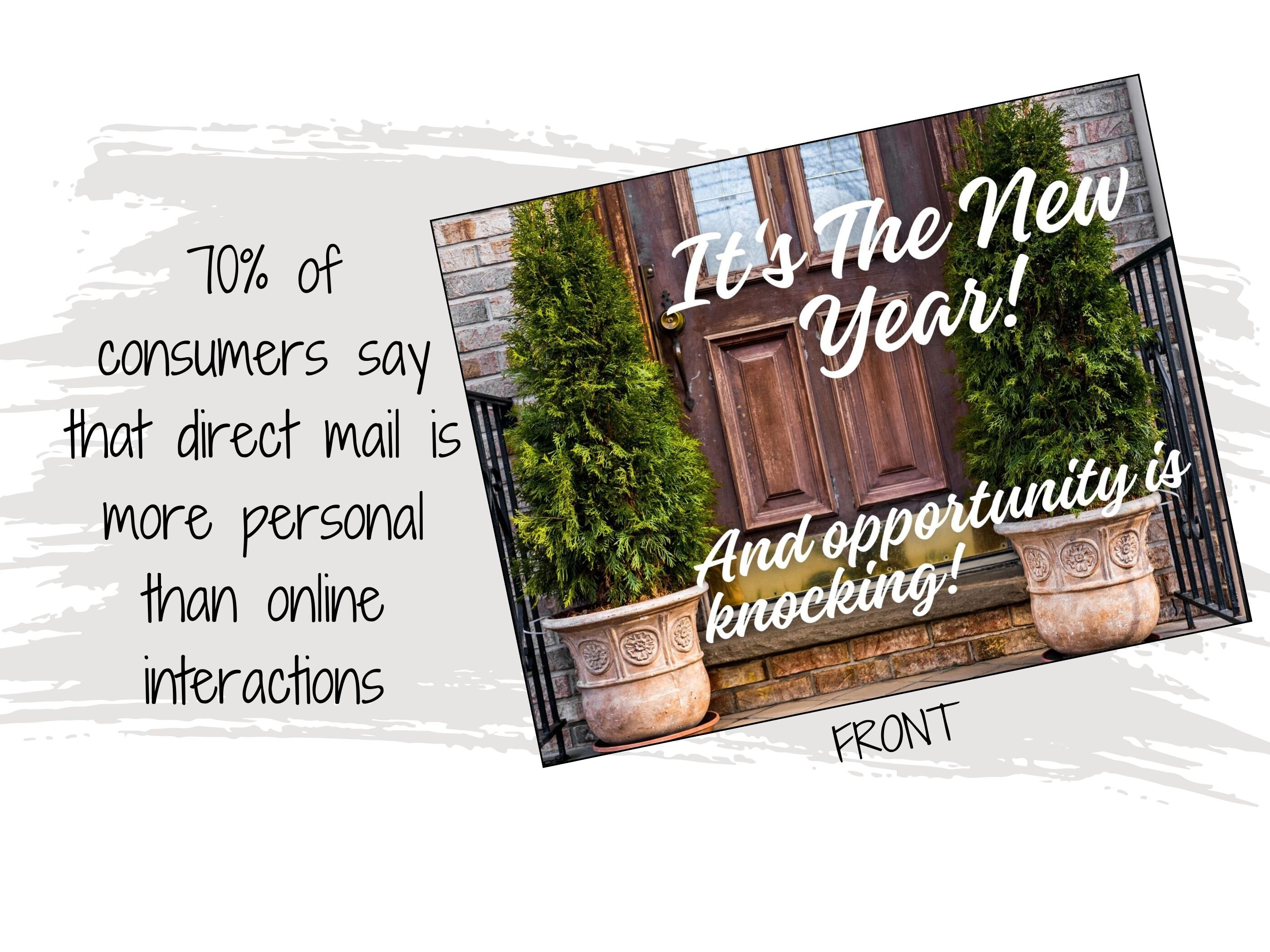 January Real Estate Farming Postcard - Etsy