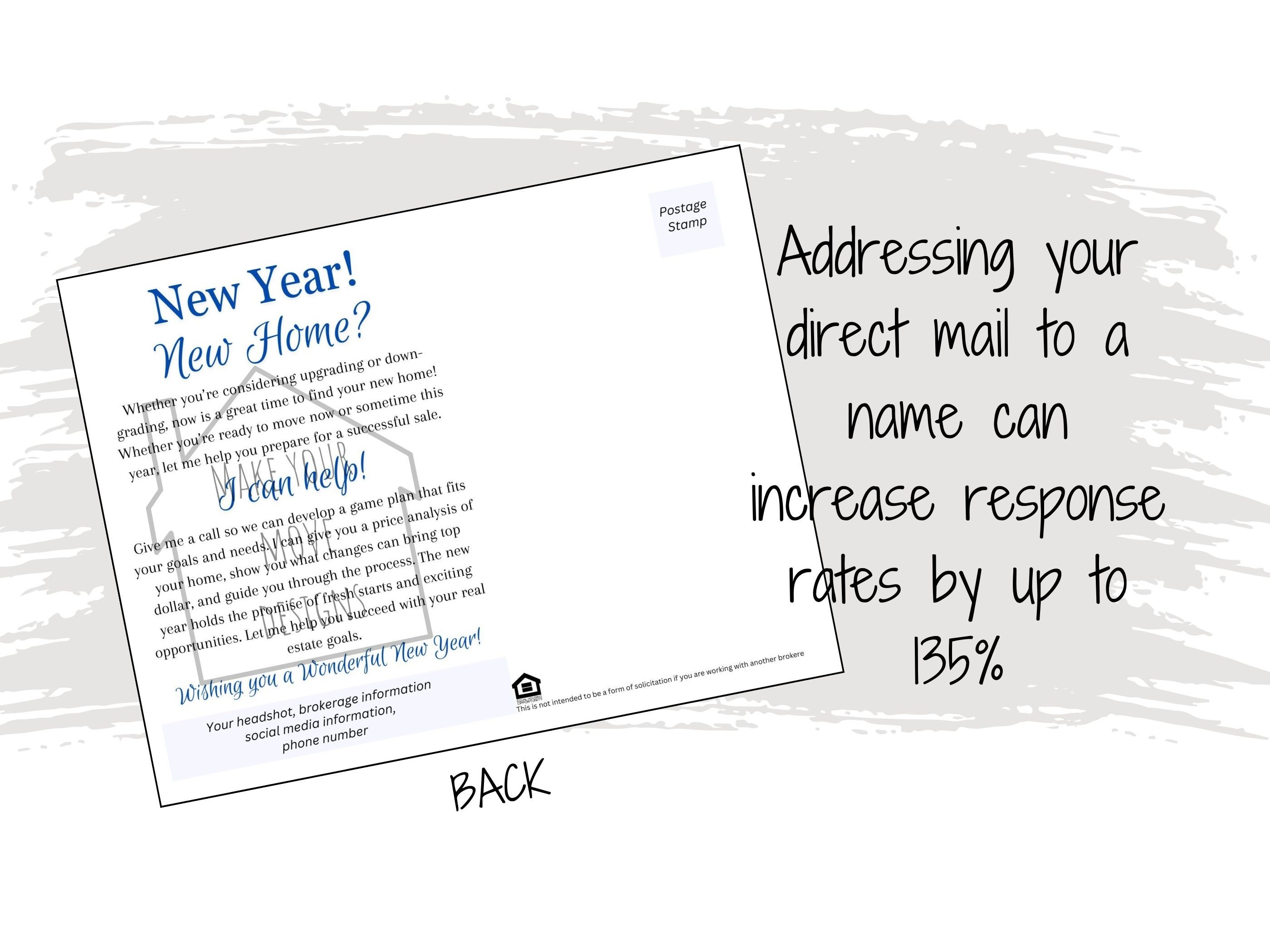 January Real Estate Farming Postcard - Etsy