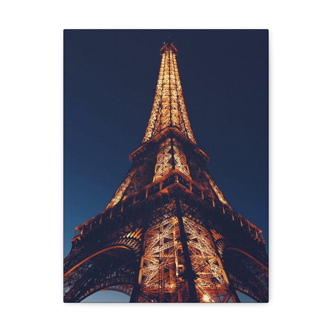 Eiffel Tower Canvas. Iconic Masterpiece Paris Canva Art. - Etsy