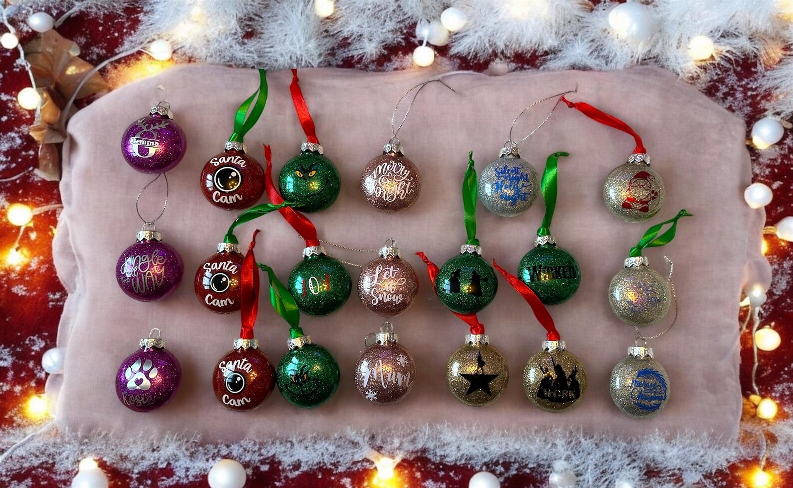 Wicked Inspired - Glitter Bauble - Etsy UK