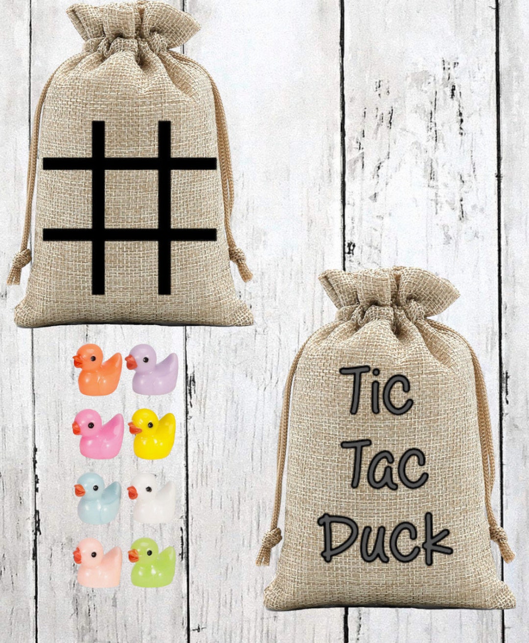Tic Tac Toe / Tic Tac Duck - Themed Travel Game - Etsy UK
