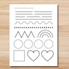 Royal Icing Practice Sheets: Cookie Decorating Templates (instant ...