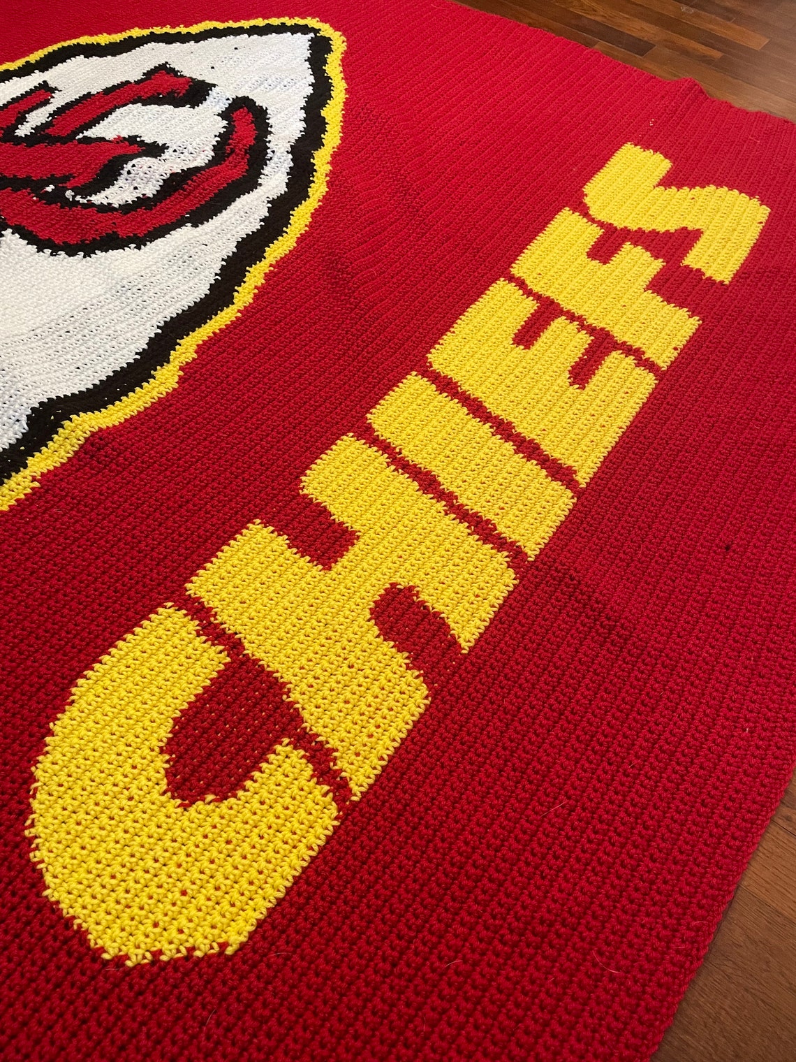Kansas City Chiefs Crocheted Blanket - Etsy