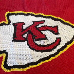 Kansas City Chiefs Crocheted Blanket - Etsy