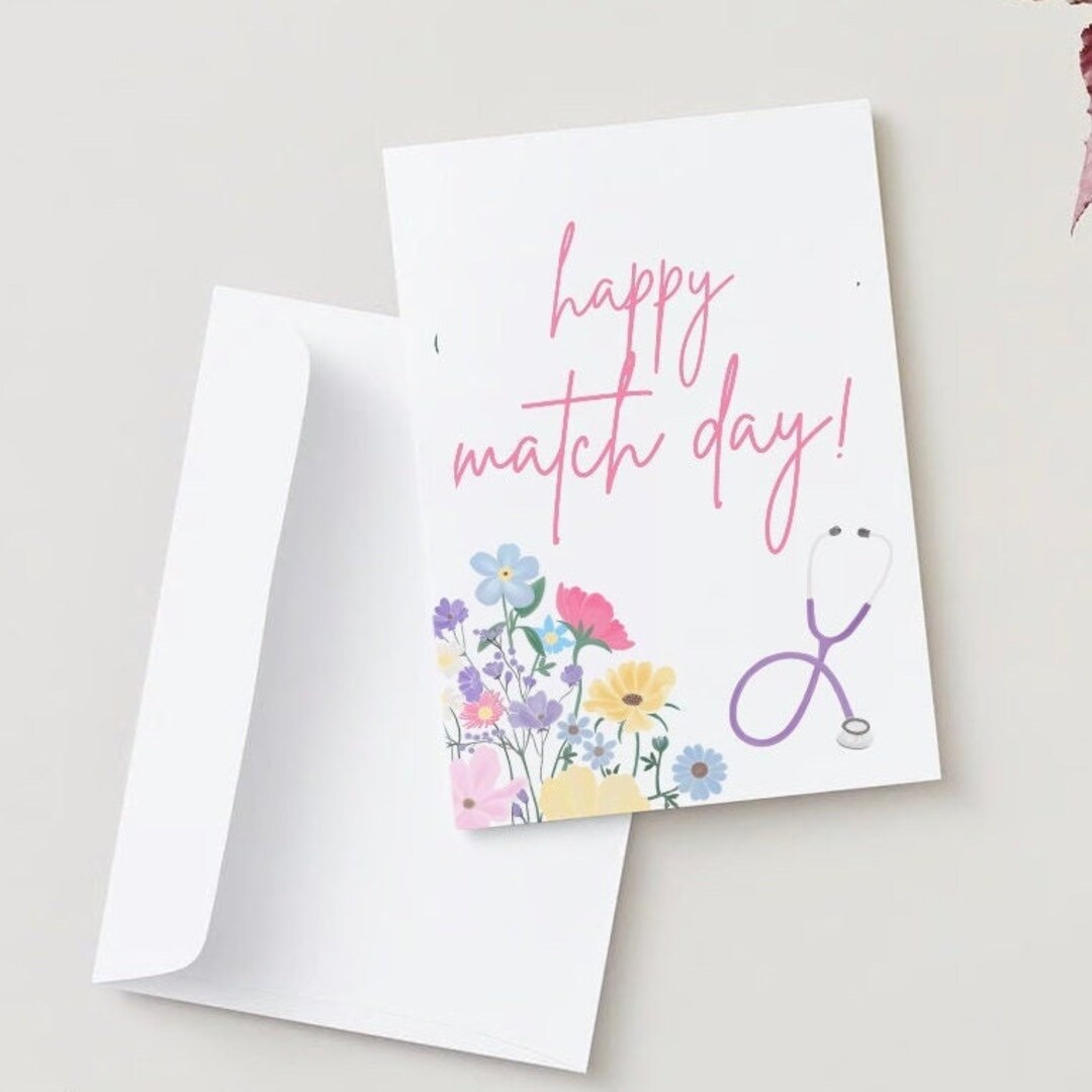 Residency Match Day Card, Residency Match Gift, Residency Match ...