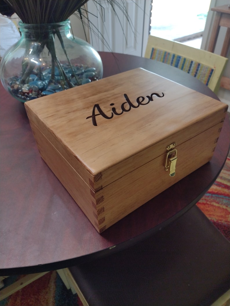 Personalized Wood Keepsake Boxes - Etsy