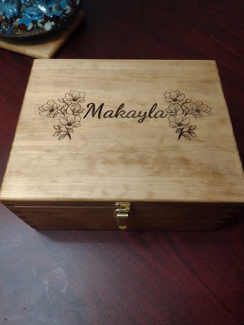 Personalized Wood Keepsake Boxes - Etsy