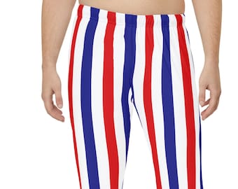 Uncle Sam Red White Striped Pants / Costume Pants Pajama Bottoms Lounge ...