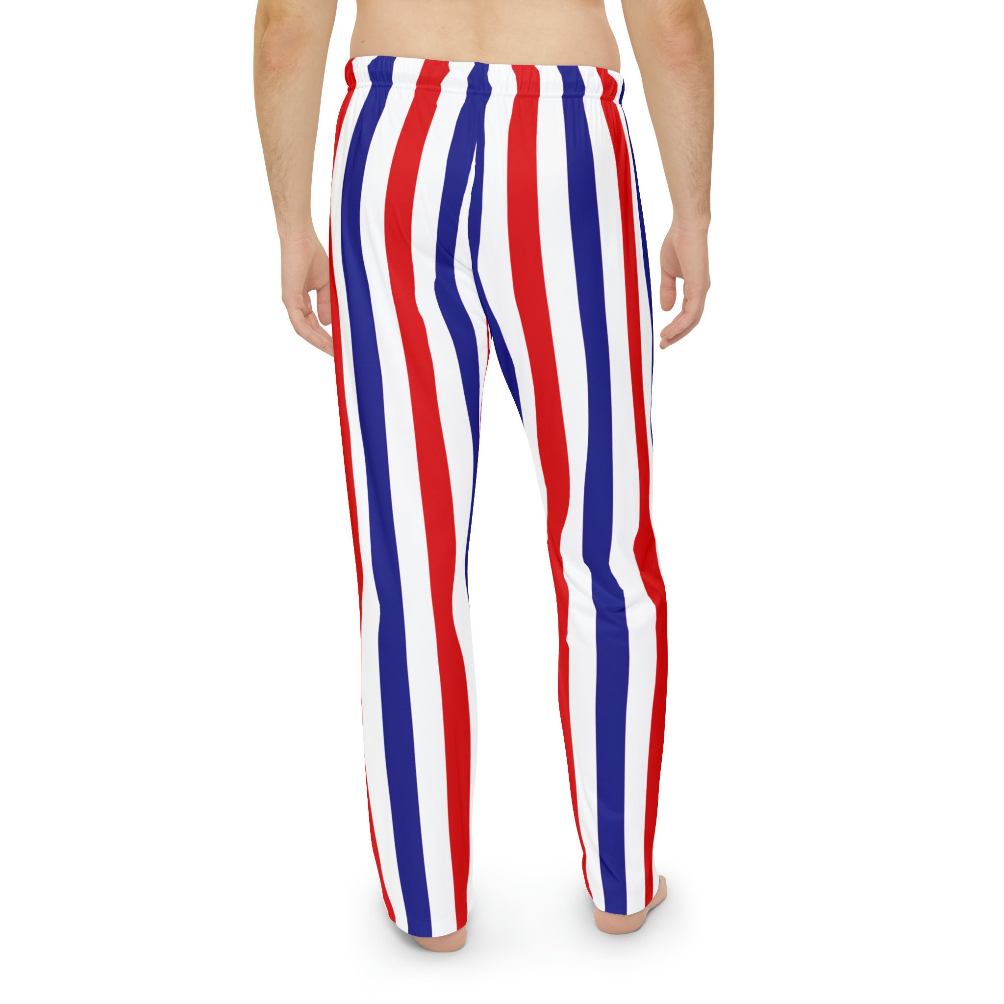 Uncle Sam Red White Blue Striped Pants / Costume Pants Pajama Bottoms ...