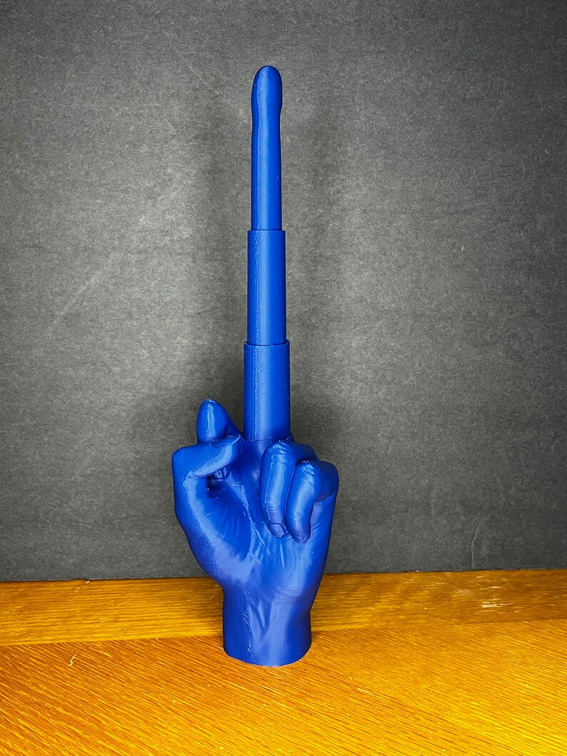 Collapsible Middle Finger 3D Printed Desk Decoration Large - Etsy
