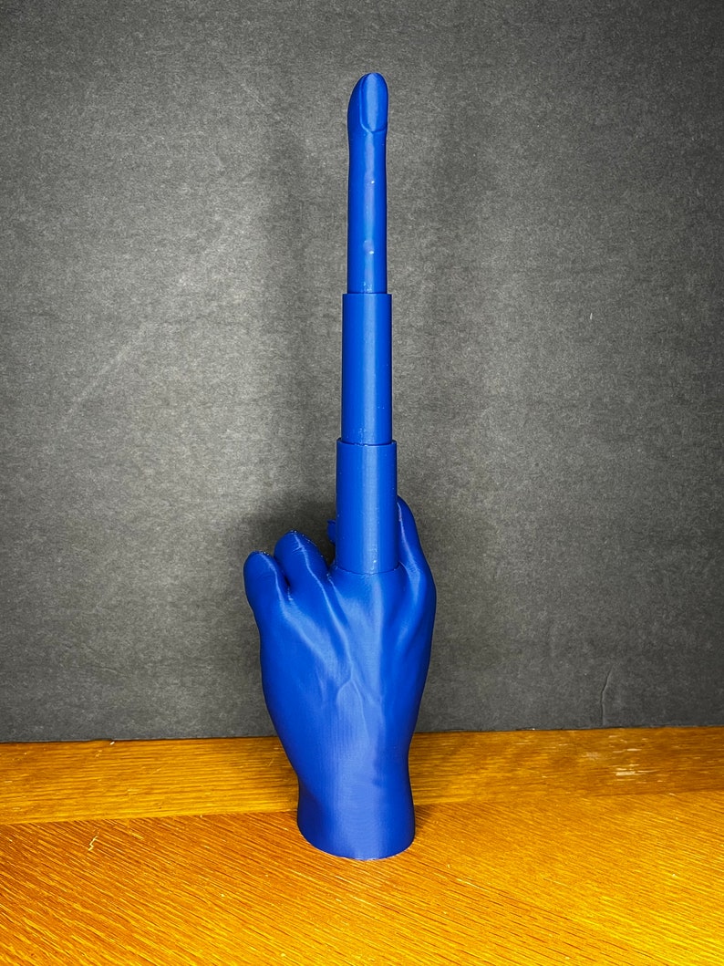 Collapsible Middle Finger 3D Printed Desk Decoration Large - Etsy