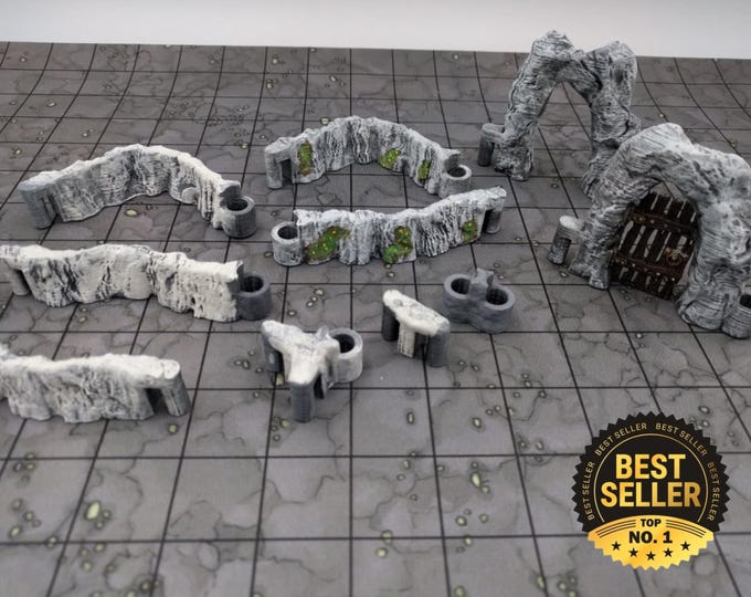 Modern Brick Fences Dnd Miniature Terrain 15mm 28mm 32mm , D&D ...