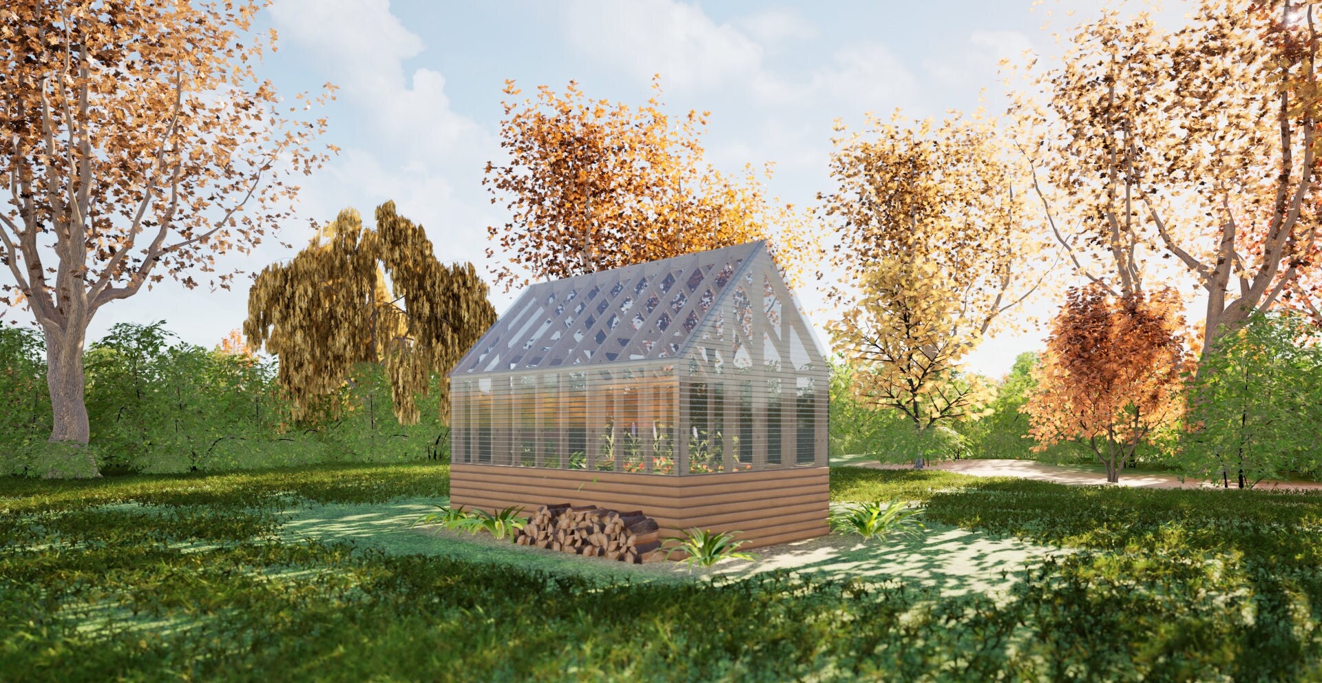 Modern Greenhouse Plans DIY Greenhouse Construction Plans Greenhouse ...