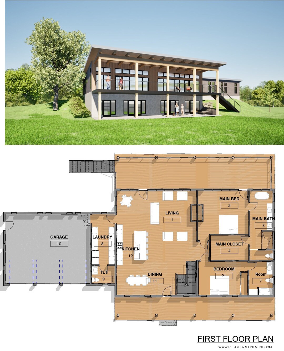 Architectural House Plans Cabin House Plans Four Bedroom Four and Half ...