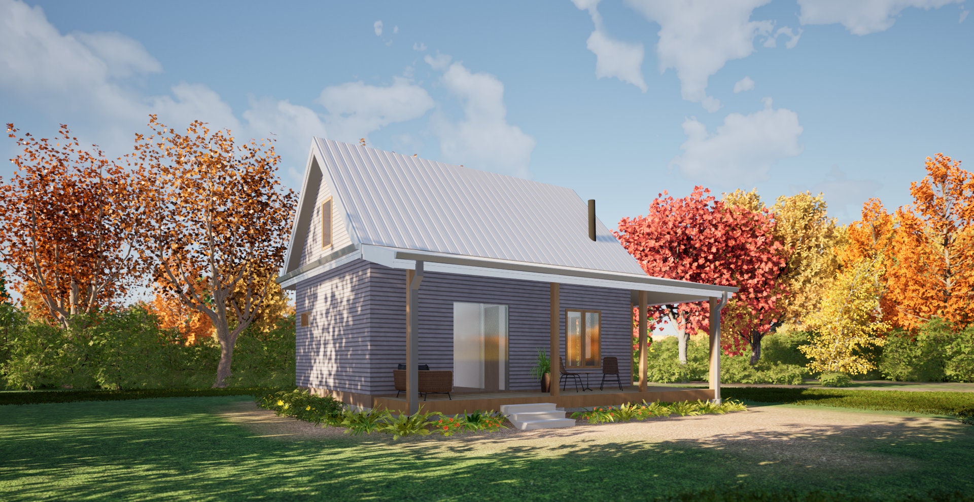 Two Bedroom Farmhouse Tiny Home Architectural Plans 2024 Tiny House ...