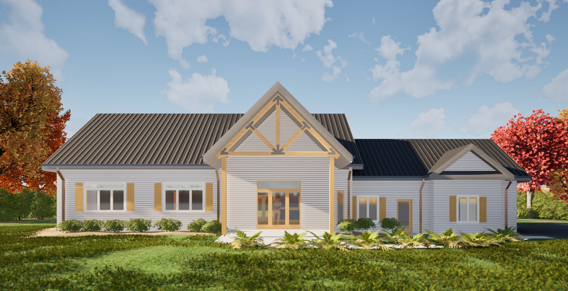 Modern Farmhouse House Plans Blueprints Full Set of Drawings Three Bed ...