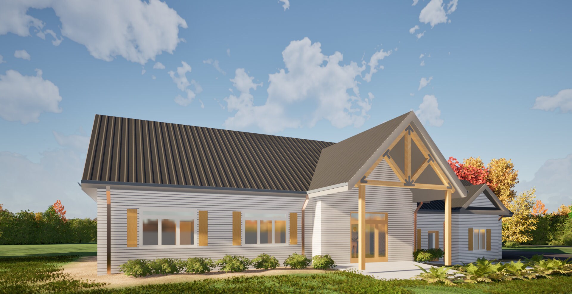 Modern Farmhouse House Plans Blueprints Full Set of Drawings Three Bed ...