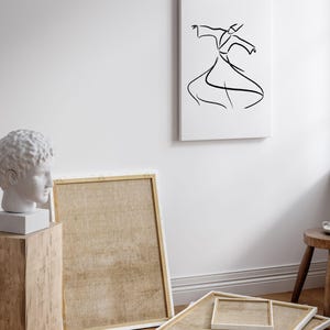 Rumi Digital Art Print | Dervish Wall Art | Sufi Art Prints | Persian ...