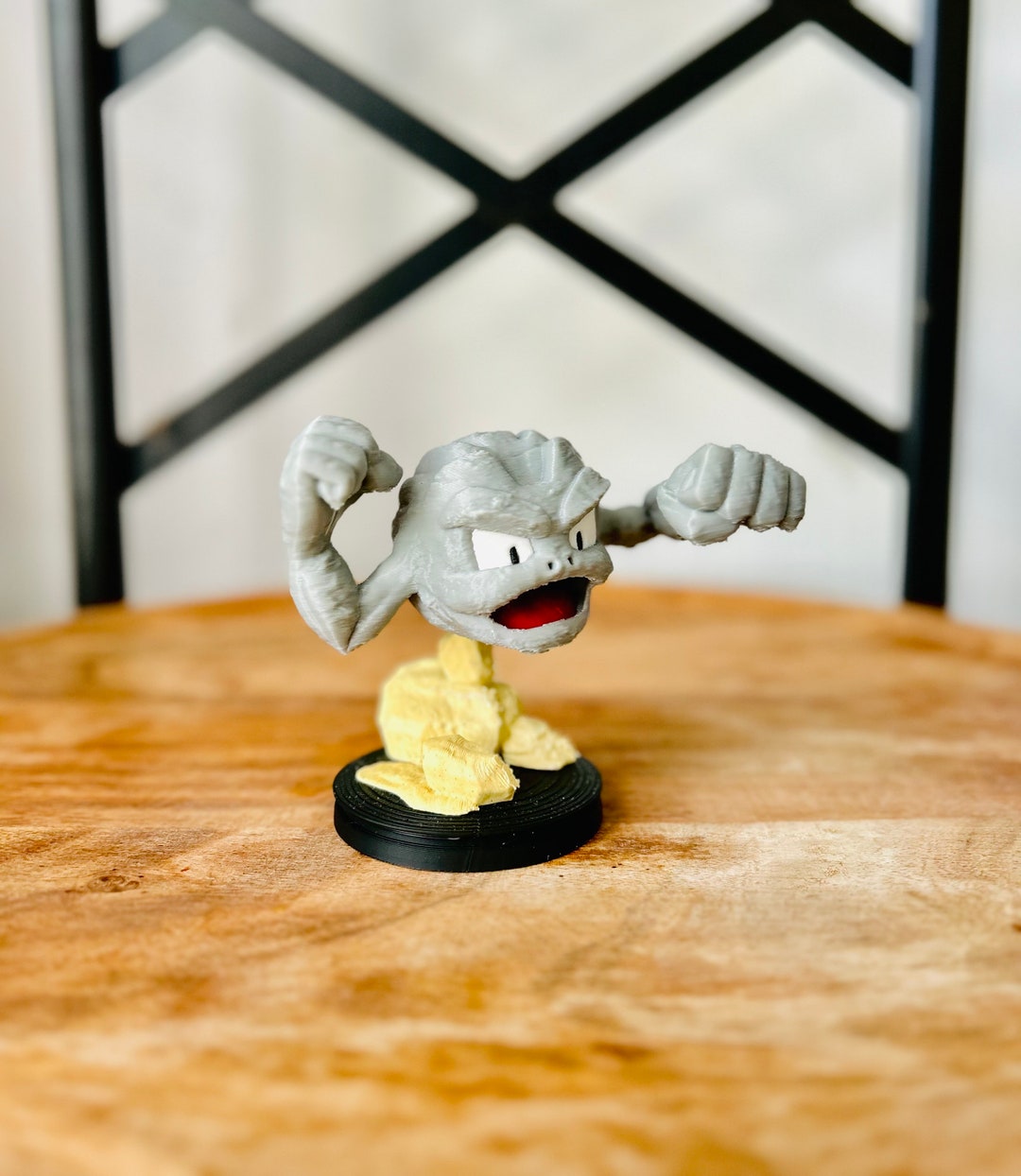 Geodude Staute Mini 3d Printed - Etsy