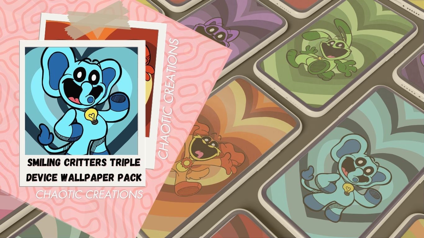 Smiling Critters Triple Device Wallpaper Pack - Etsy