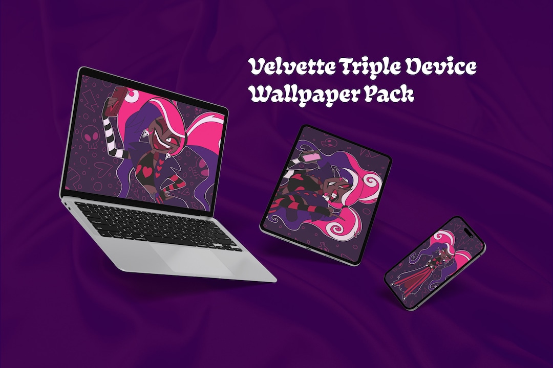 Velvette Triple Display Wallpaper Pack - Etsy