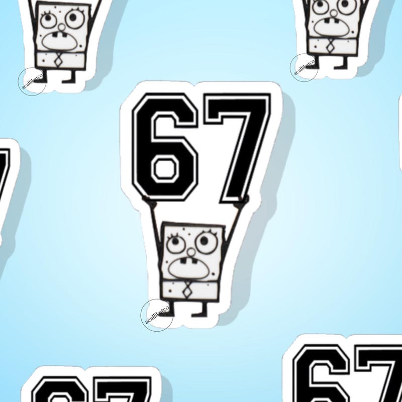 6 7 Bumper Sticker - Etsy