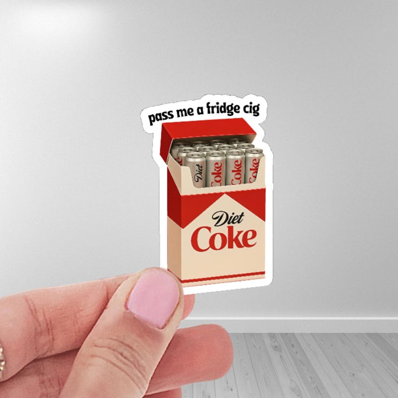 Christmas Diet Coke Tag - Etsy