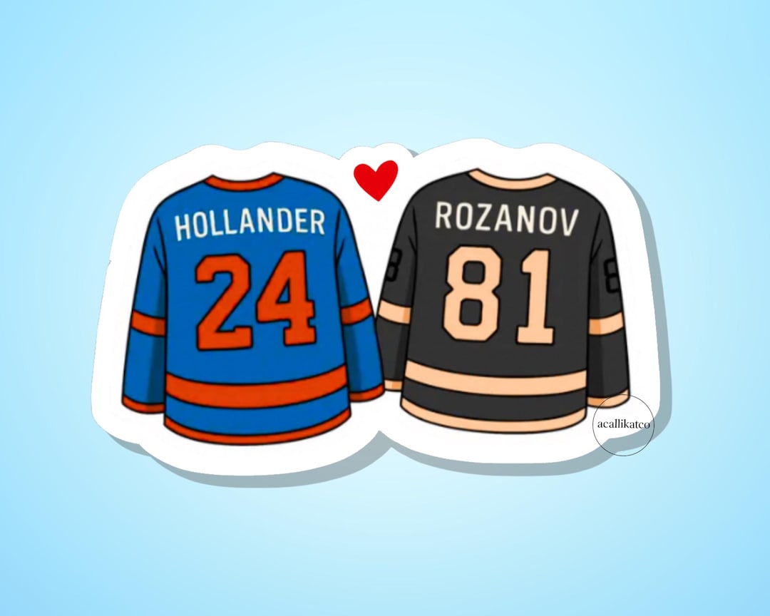Heated Rivalry Jersey Sticker: Hollanov, Holographic, Waterproof ...