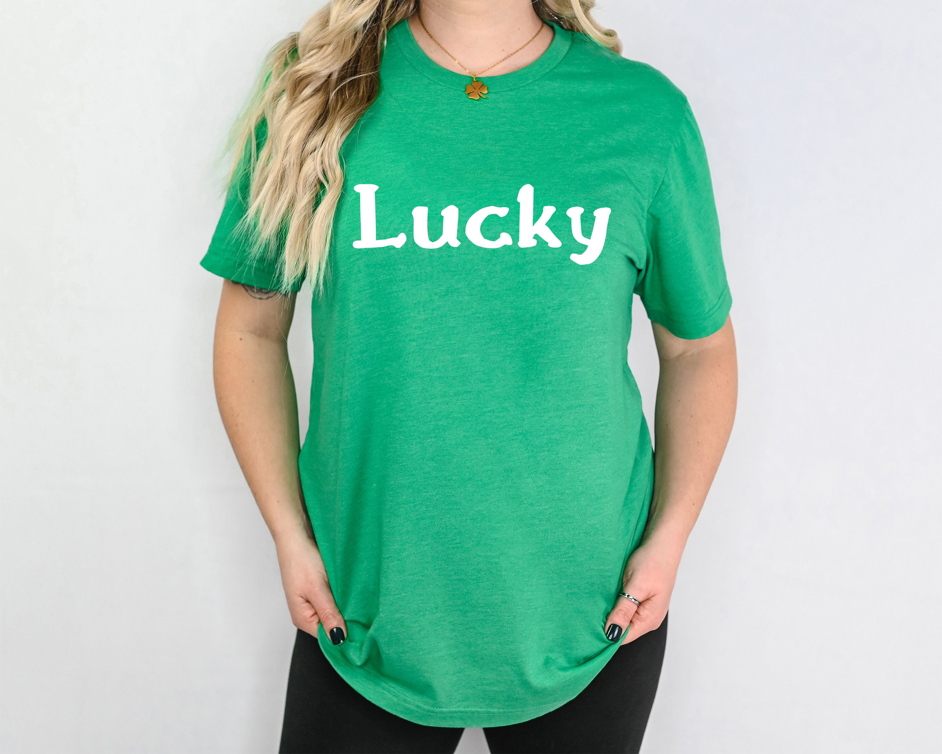 Lucky PNG in Nine Fonts: St. Patrick's Day PNG 18-pack, Green & White ...