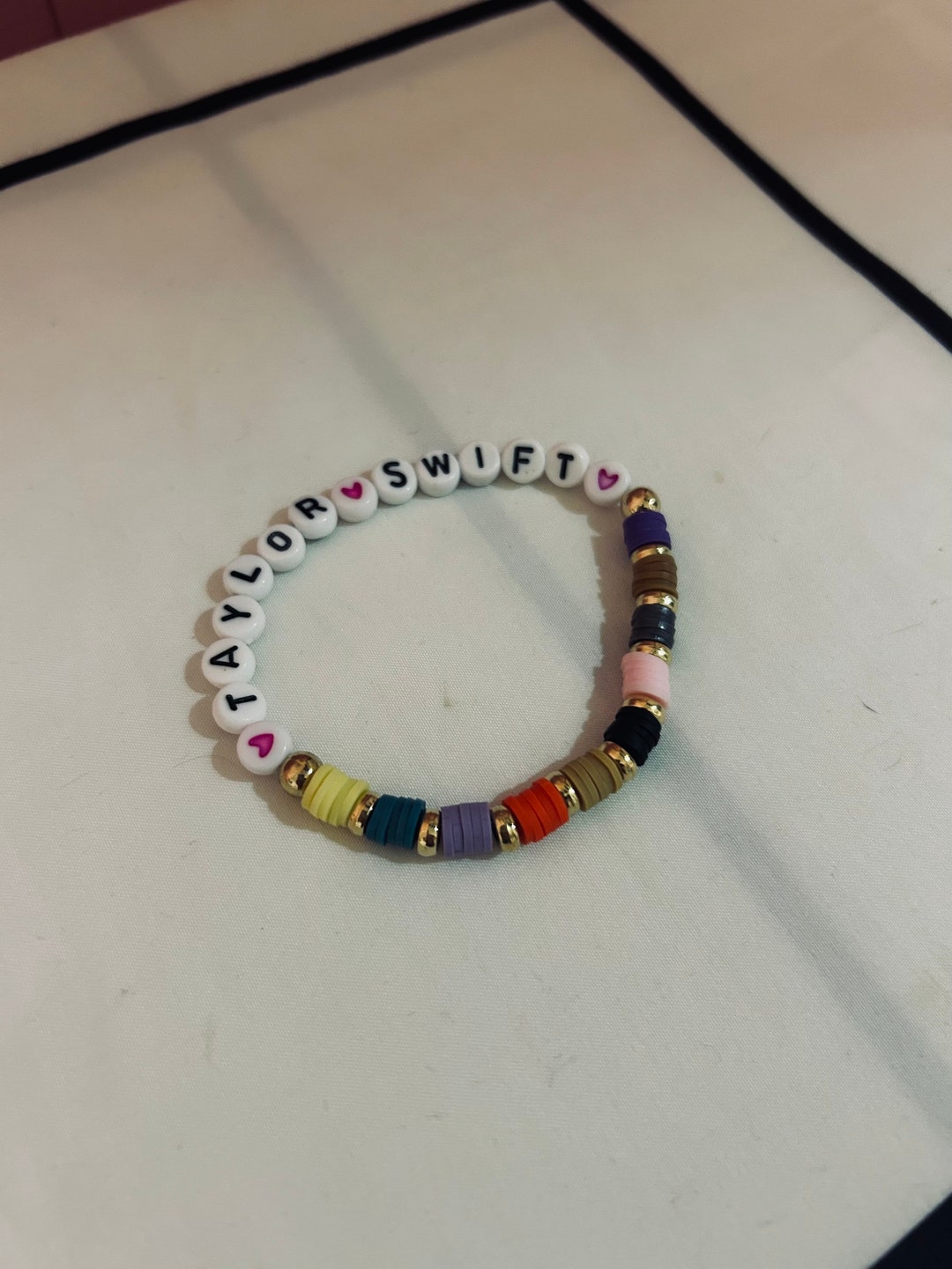 Taylor Swift Inspired Clay Bead Bracelet - Etsy