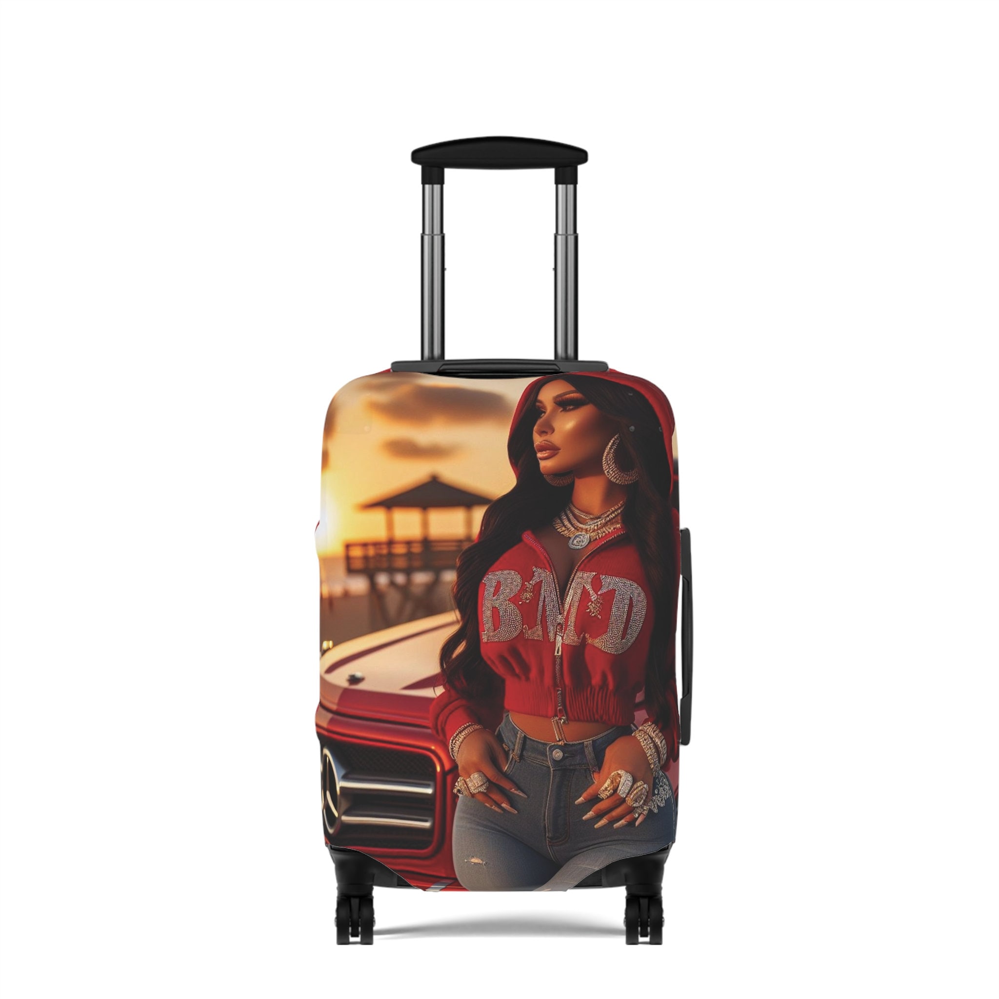 B.M.D Sunset Beach Vacay Luggage Cover - Etsy