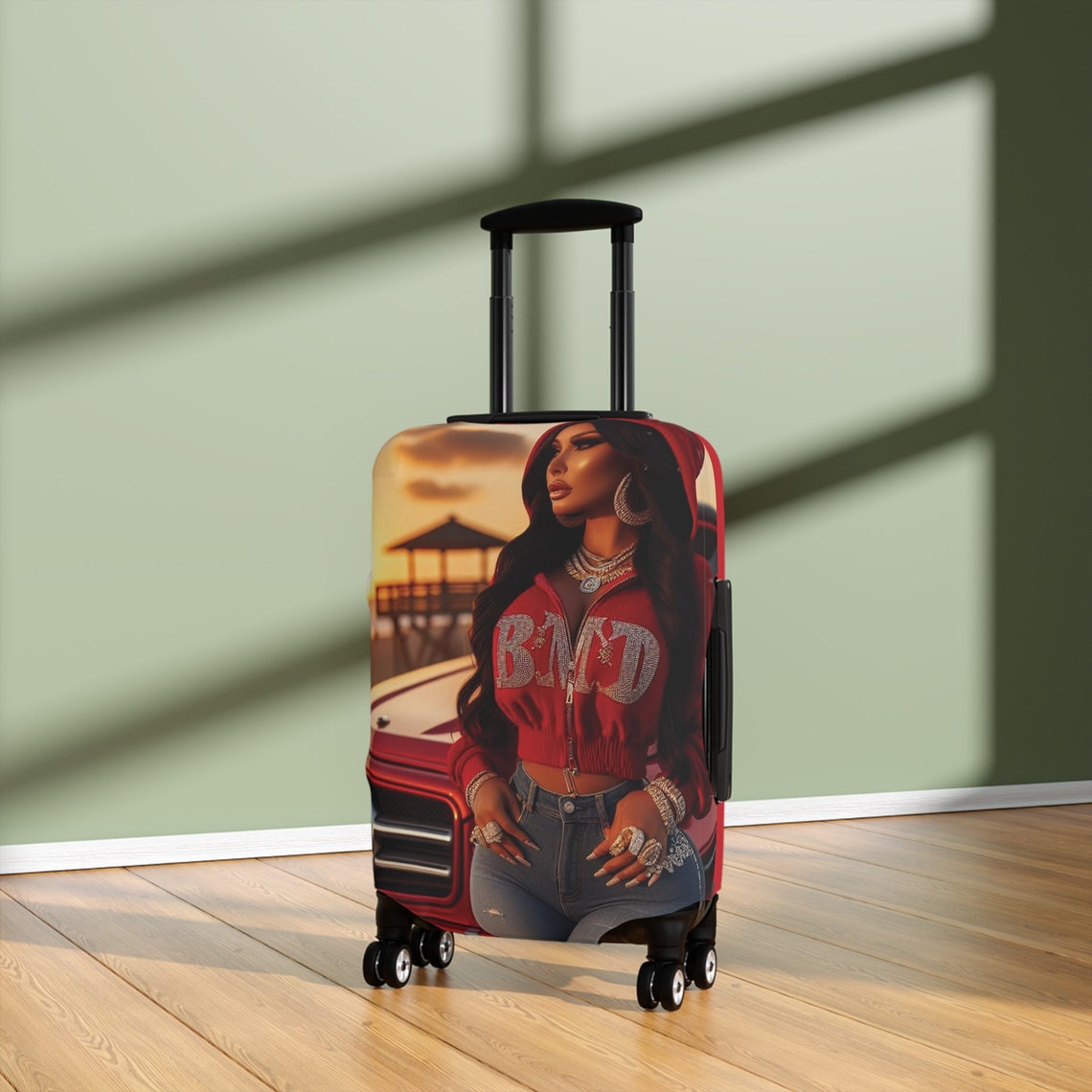 B.M.D Sunset Beach Vacay Luggage Cover - Etsy