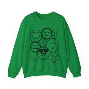 Smiley Face Sweatshirt, Smile Shirt, Smile, Happy Face Sweatshirt, Edgy ...