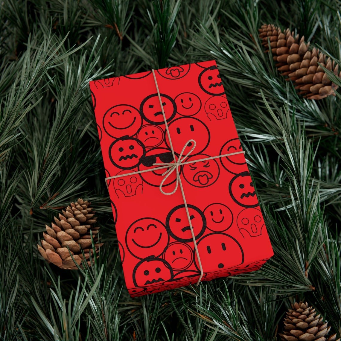 Smiley Face Wrapping Paper, Smiles Gift Wrap Paper, Silly Wrapping ...