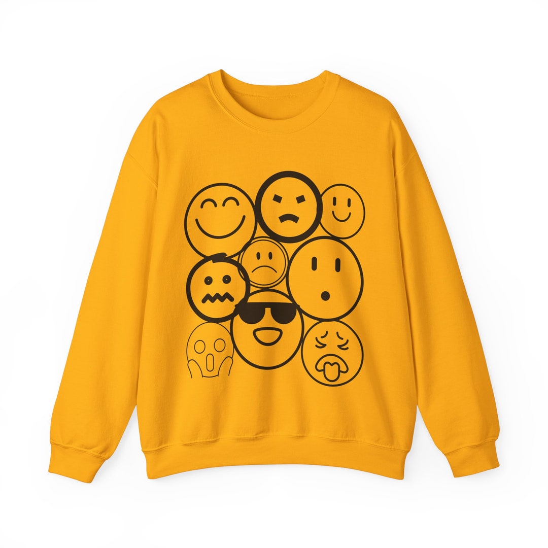 Smiley Face Sweatshirt, Smile Shirt, Smile, Happy Face Sweatshirt, Edgy ...