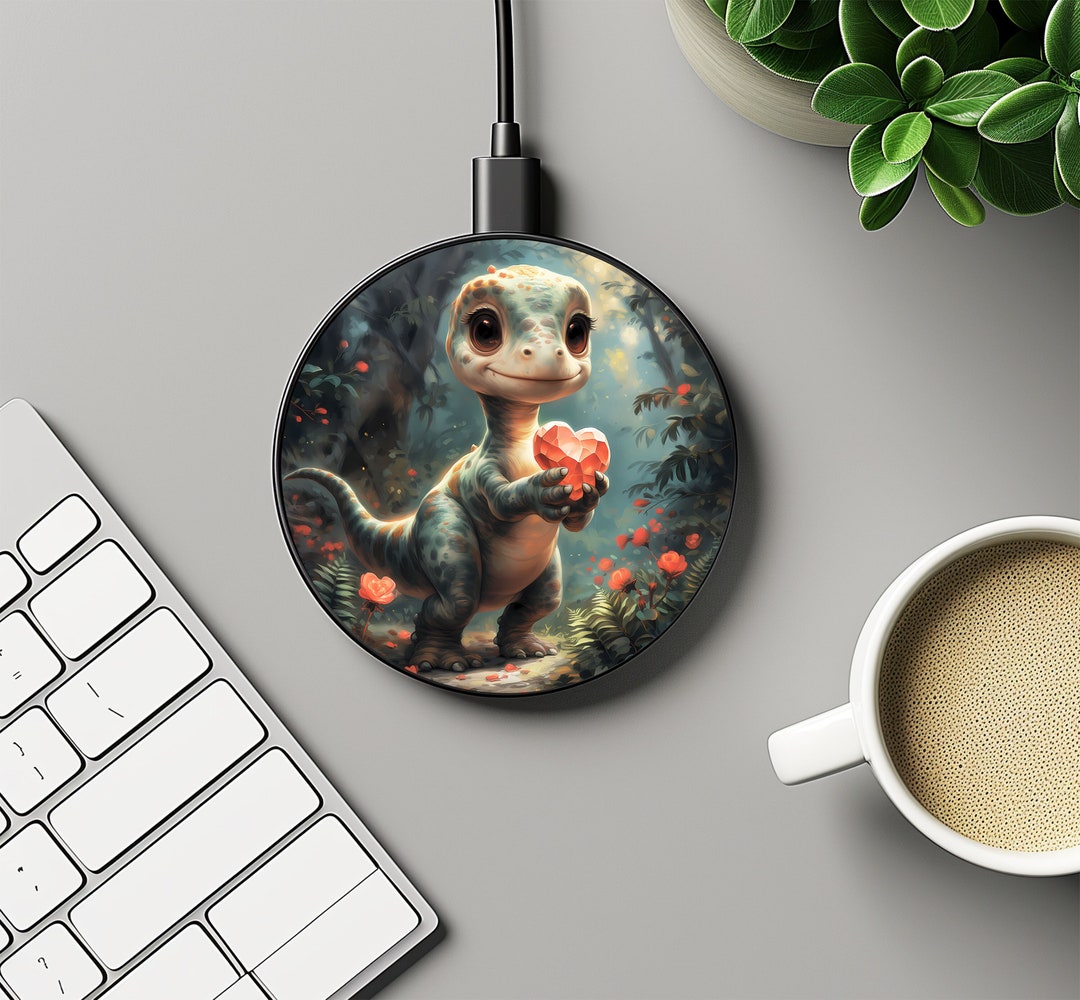 Dinosaur Heart, Wireless Phone Charging Pad, Samsung Galaxy,iphone ...