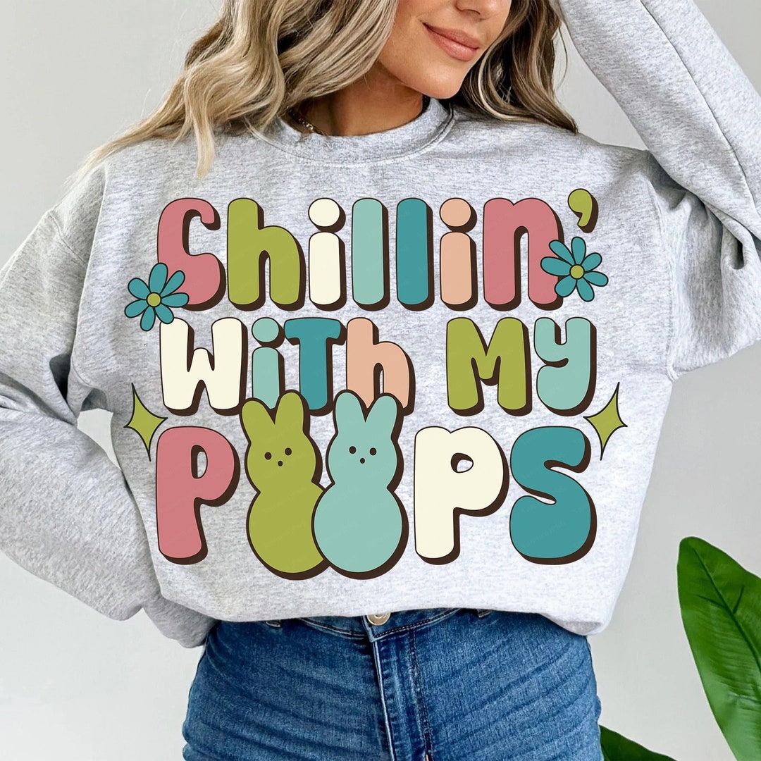 Chilling With My Peeps Png Svg, Peep Sublimation, Peep 2024, Easter ...