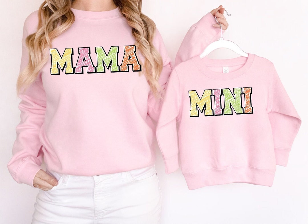Mama Mini Png, Child Sketch Drawing Alike, Retro Print Sublimation ...