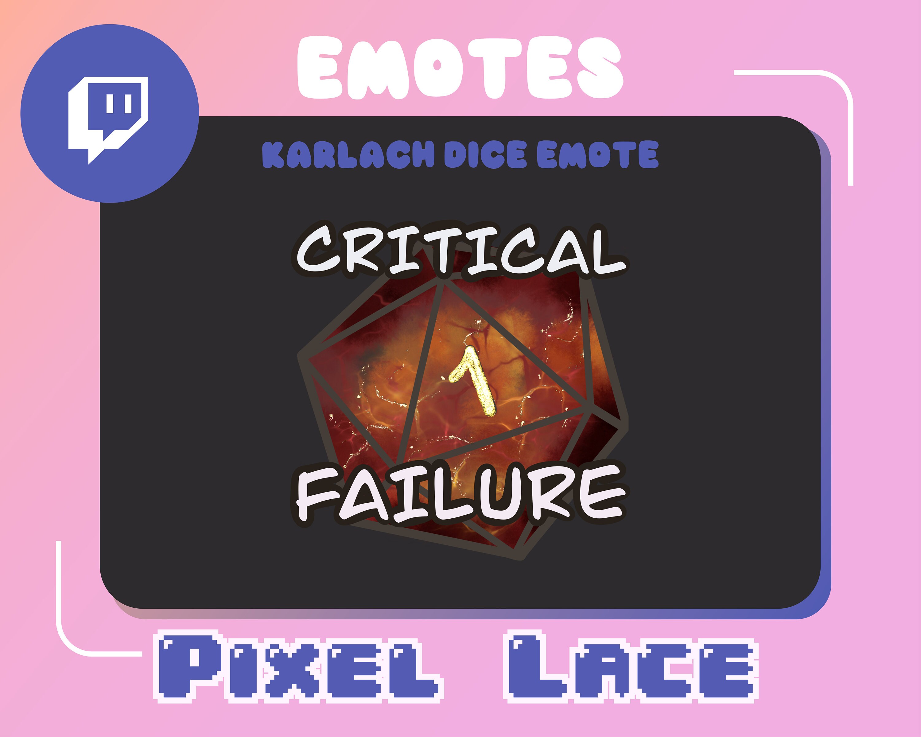 Karlach D20 Emote / Twitch Emote / Baldurs Gate - Etsy