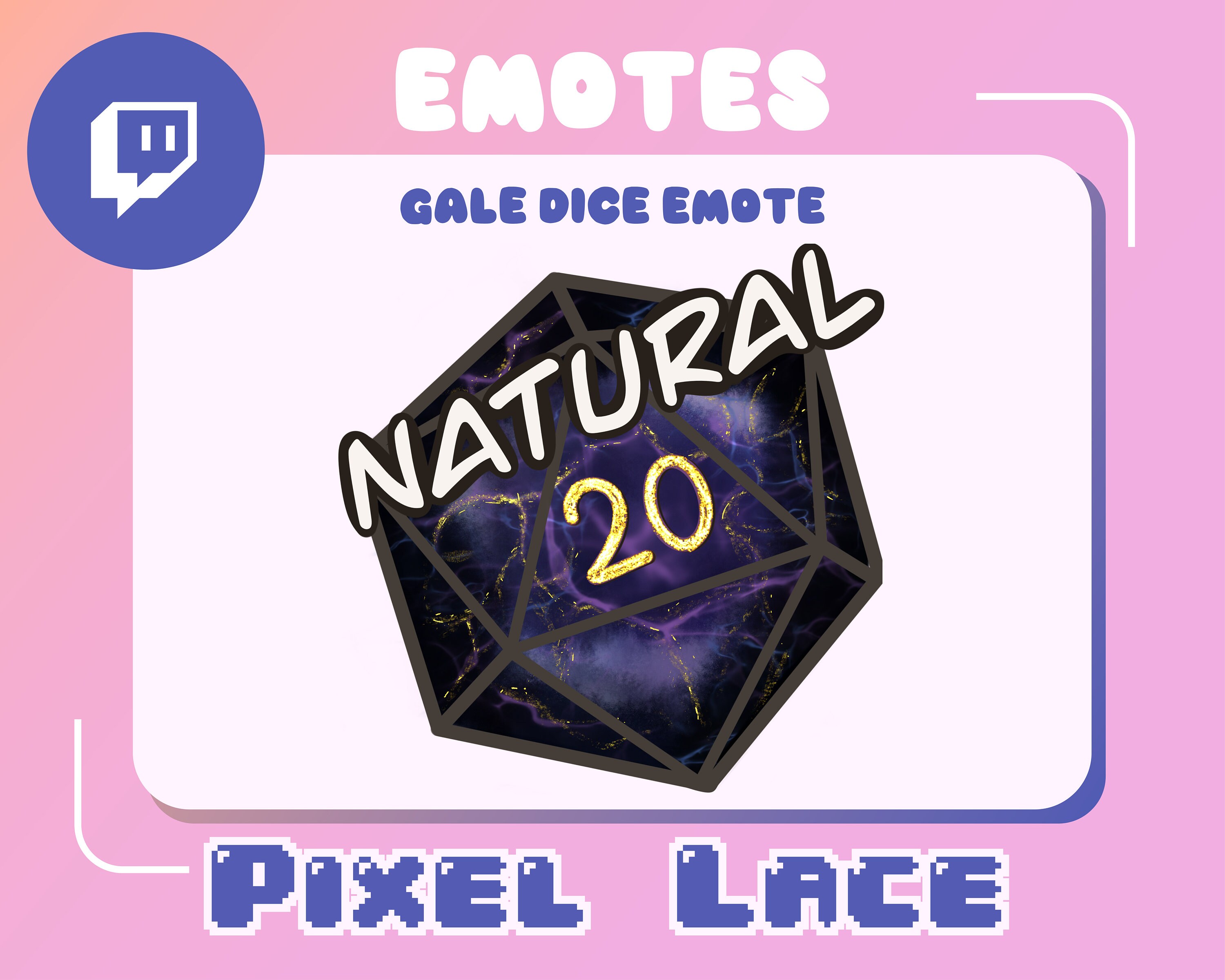 Gale D20 Balburs Gate / Twitch Emote / Streamer Emote - Etsy