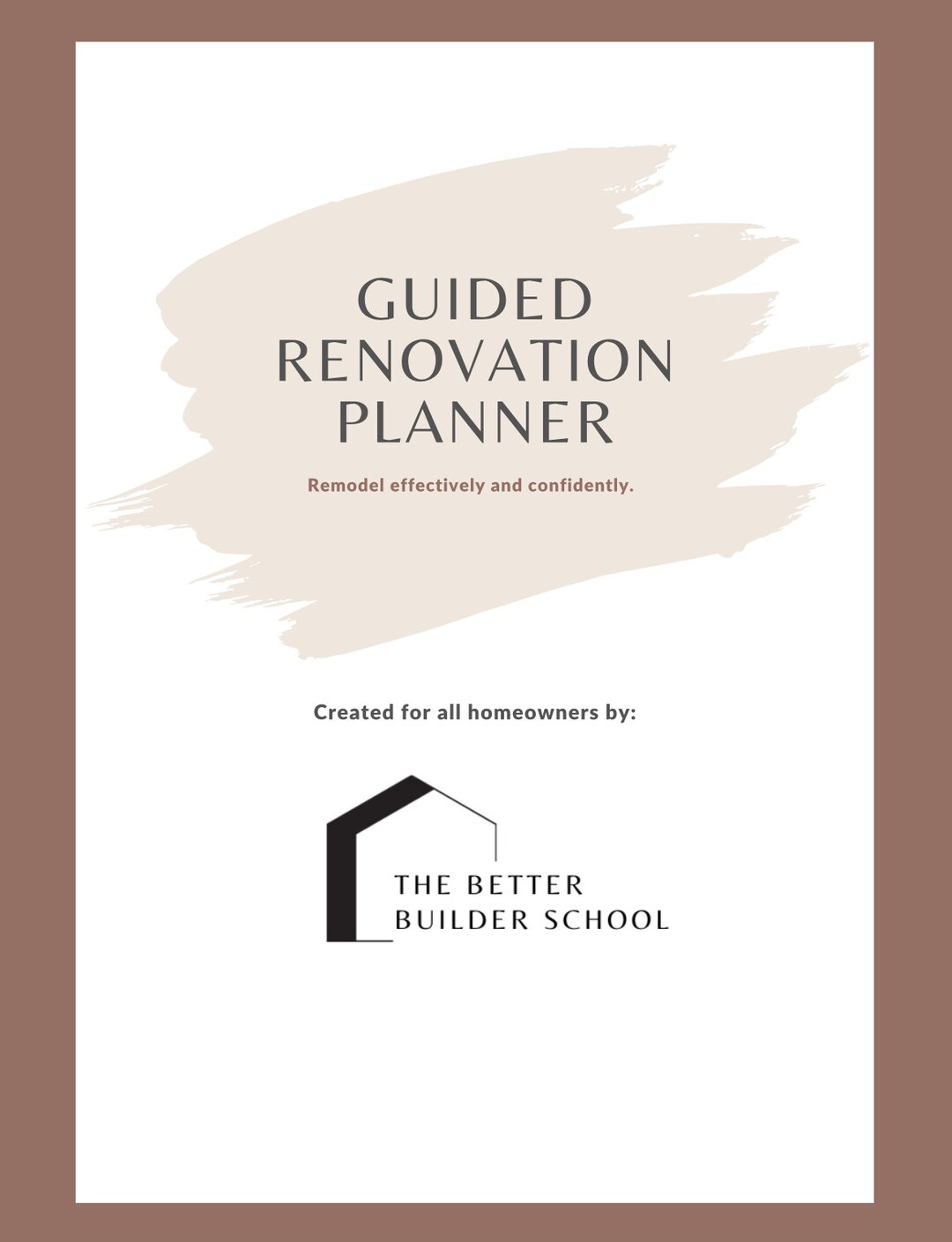 Guided Renovation Planner - the #1 Guide to Save You THOUSANDS on Your ...
