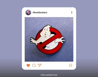 Ghostbusters Logo Enamel Pin - Etsy