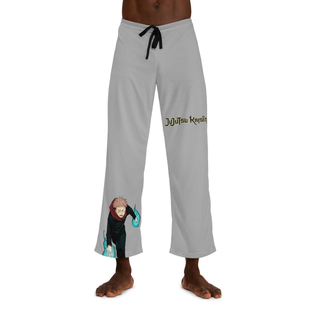 Jujutsu Kaisen Yuji Anime Graphic Grey Pajama Pants - Etsy